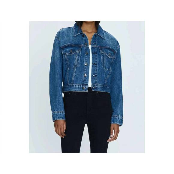 pistola | Jackets & Coats | New Pistola Tatum Cropped Denim Jacket In ...